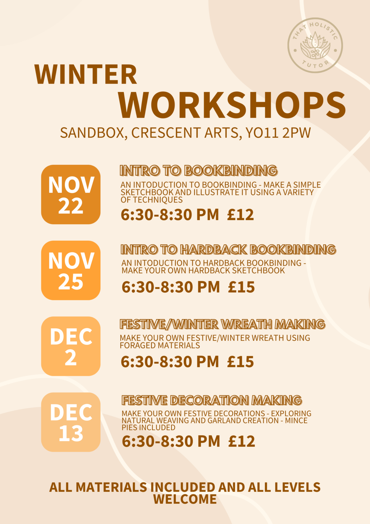 Meg Woodward-Hay artist led workshops – Crescent Arts